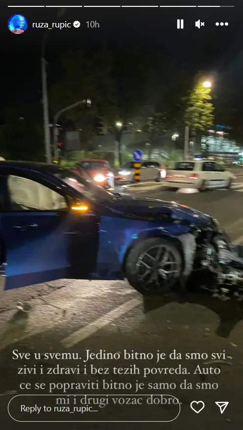 Ruža Rupić pokazala smrskani automobil posle udesa: Jedno je bitno