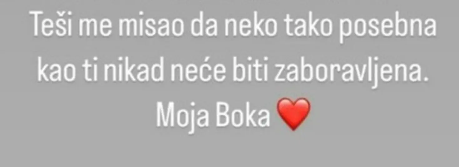Porodica Bojane Janković objavila potresne čitulje: "Ti i ja... oduvek ...